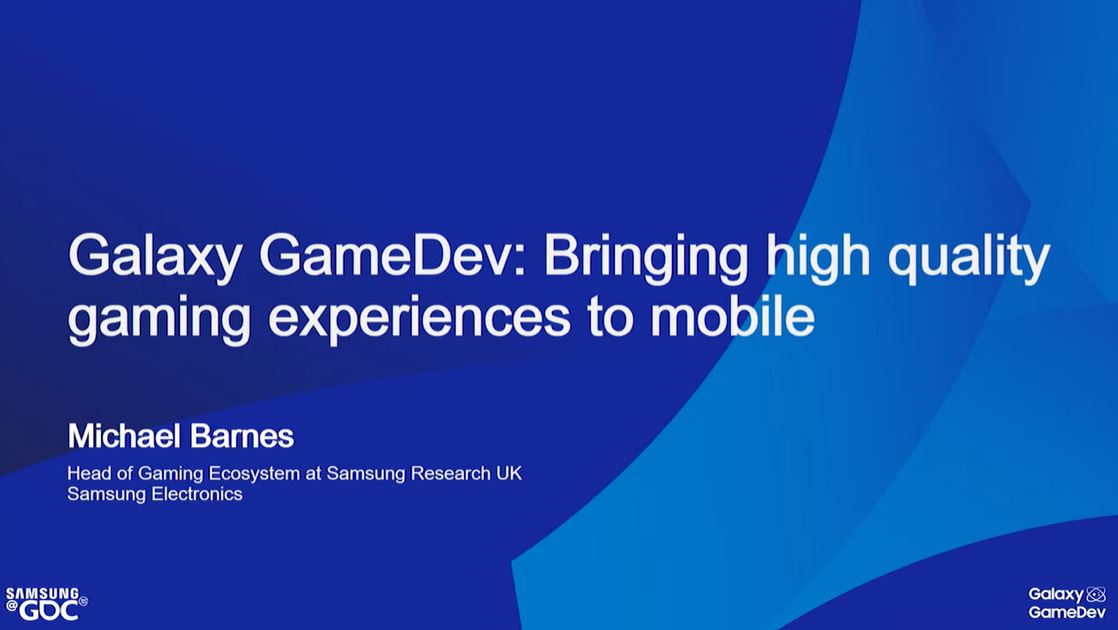 SRUK GameEco Talk at GDC '21 | Samsung Research
